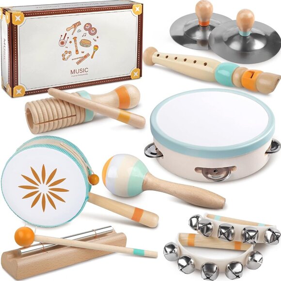 Vigor | Toys | Wooden Percussion Instruments Set Kids Preschool ...